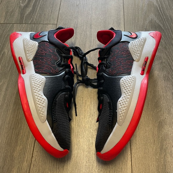 Nike | Shoes | Nike Pg 5 Bred Black Red White Paul George Basketball ...